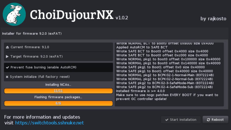 如何更新已经破解的Switch系统 | 肉壳的胡思八道