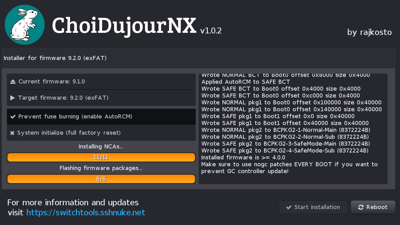 如何更新已经破解的Switch系统 | 肉壳的胡思八道
